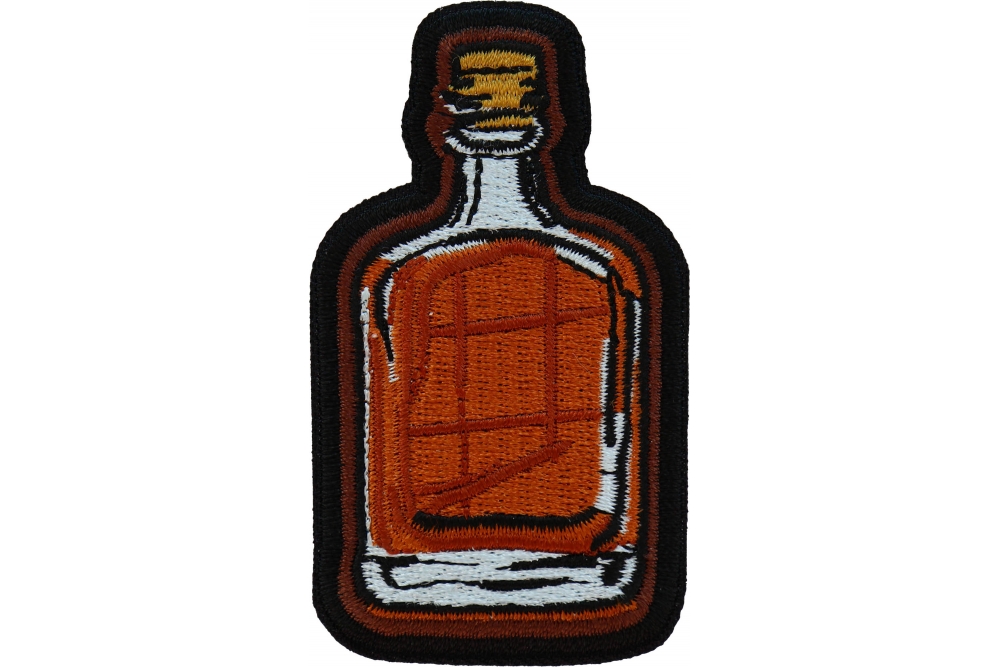 Whiskey Bottle Iron on Patch by Ivamis Patches