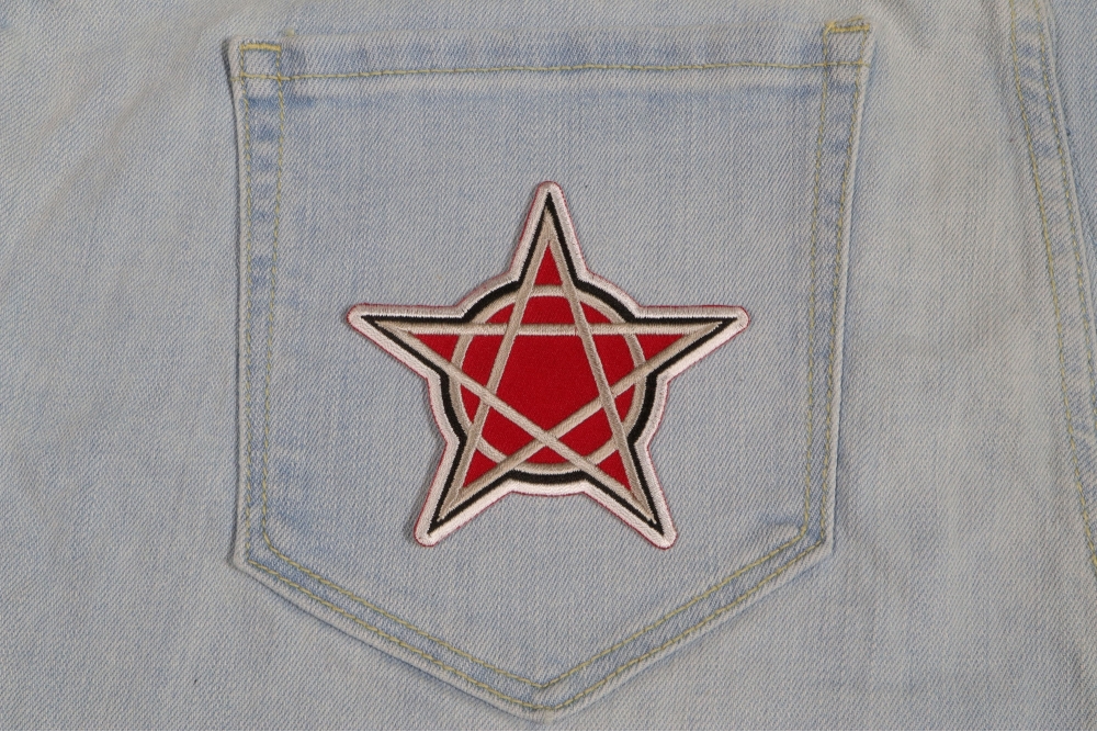 Witch Pentagram Patch, Iron on Patches by Ivamis Patches