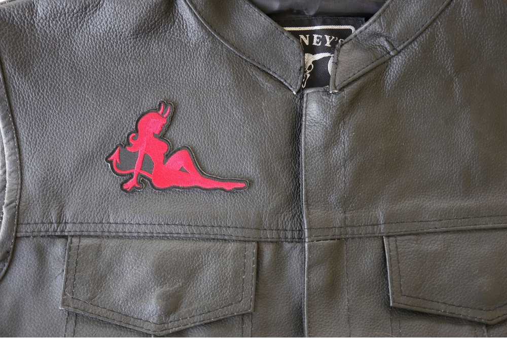 Red Devil Girl Patch by Ivamis Patches