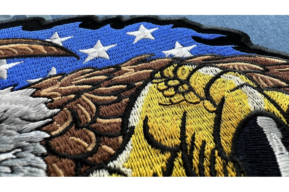 American Flag Eagle and Talons Patch, Large Eagle Patches for Jackets ...