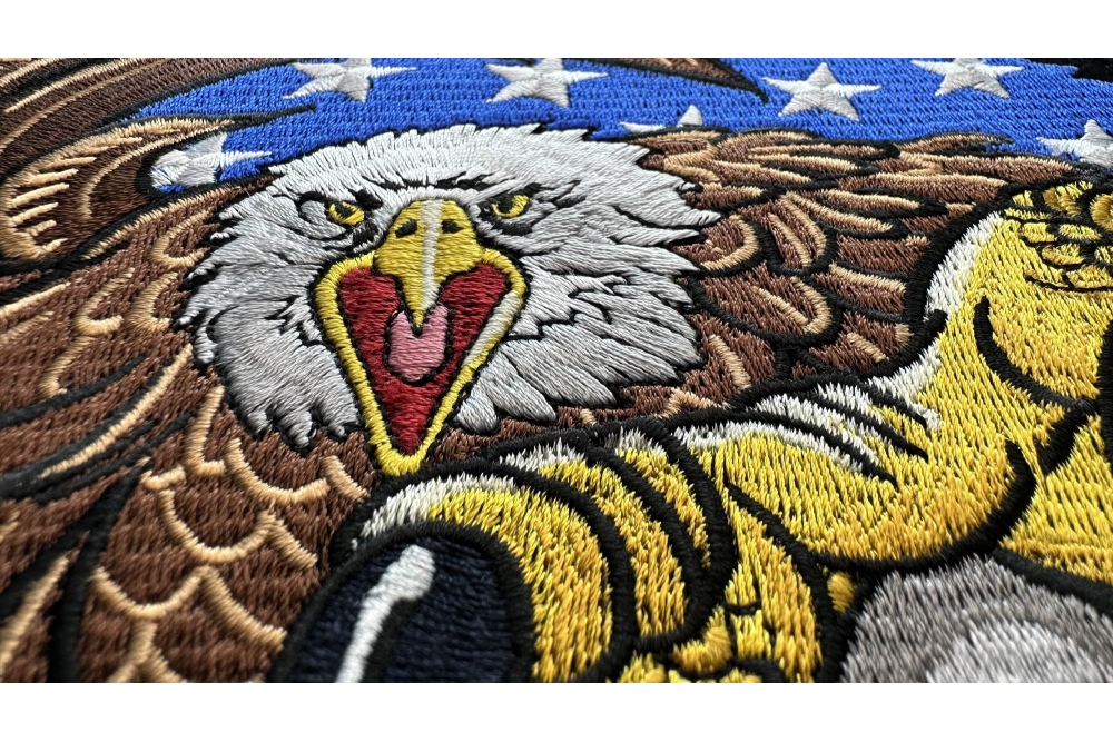 American Flag Eagle and Talons Patch, Large Eagle Patches for Jackets ...