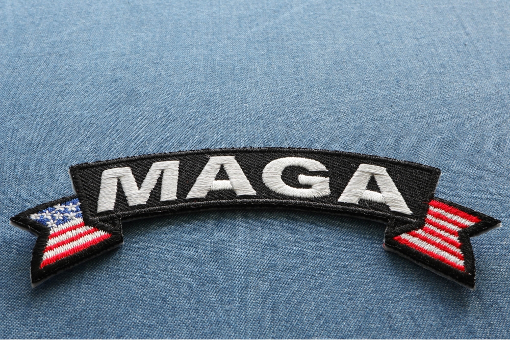 MAGA US Flag Rocker Patch by Ivamis Patches