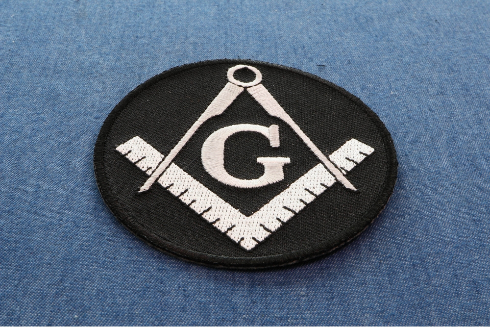 Mason Sign Embroidered Iron On Patch | Embroidered Patches by Ivamis ...
