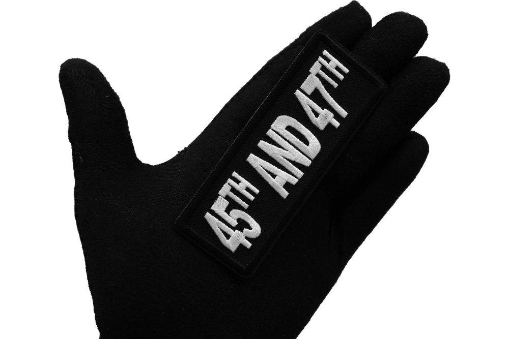 45th and 47th Iron on Patch - Iron on Patriotic Patches by Ivamis Patches