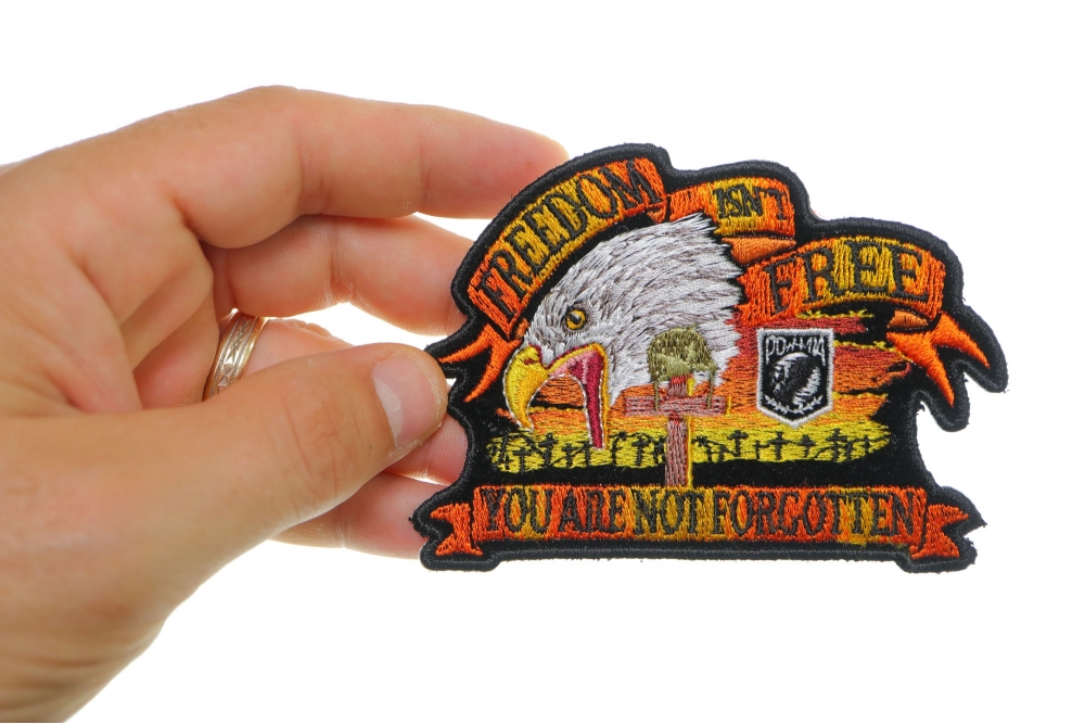Freedom Isn't Free Eagle Small Patch | US Military Veteran Patches by ...