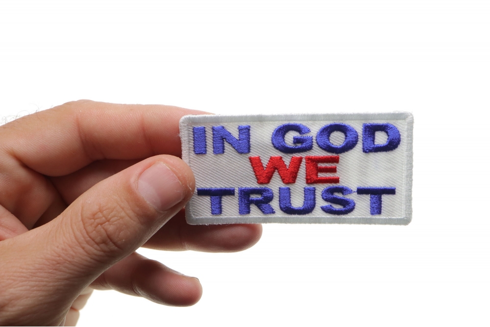 In God We Trust Patch Red White Blue | Embroidered Patches by Ivamis ...