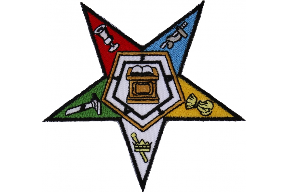 Eastern Star Iron On Patch | Embroidered Patches by Ivamis Patches