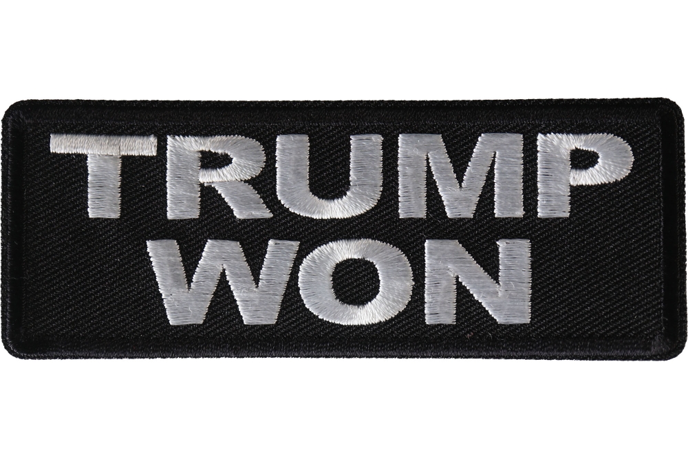 Trump Won Patch, Patriotic Saying Patches by Ivamis Patches