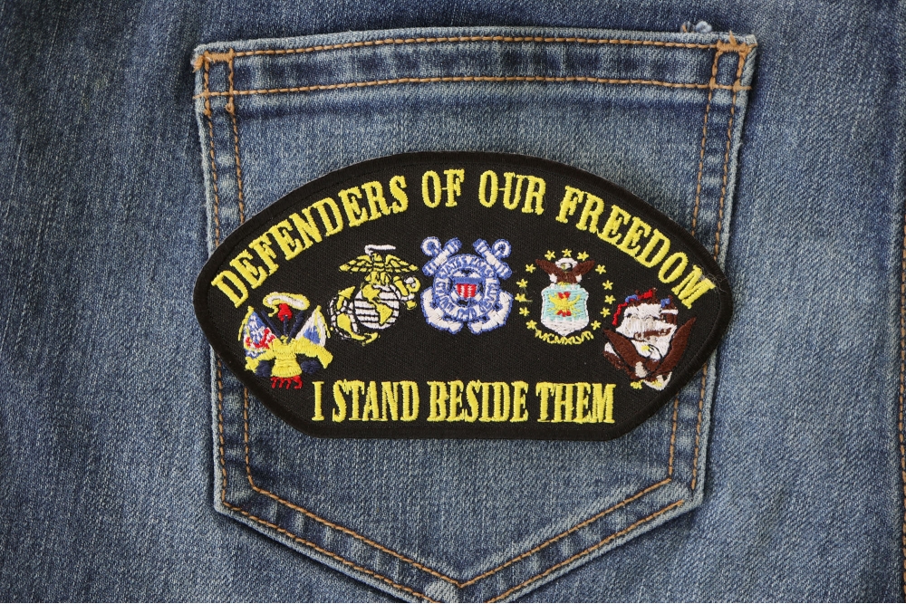 Cap Defenders Of Our Freedom I Stand Beside Them Patch | US Military ...