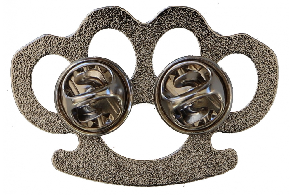 Mixed Martial Arts Fans Knuckles Pin Silver by Ivamis Patches