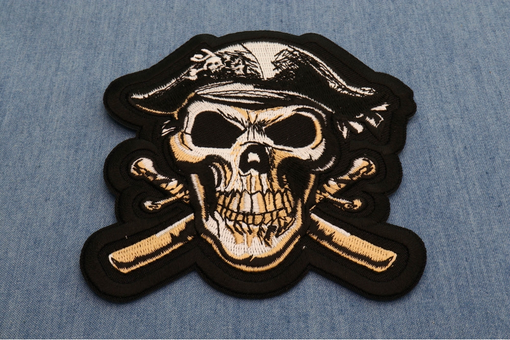 Pirate Skull Patch, Skull Patches by Ivamis Patches
