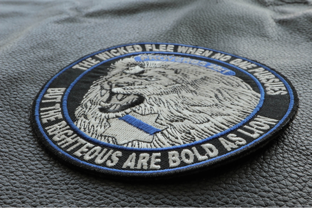 Lion Cop Patch for Police - The Righteous - Sew or Iron on the Vests by ...