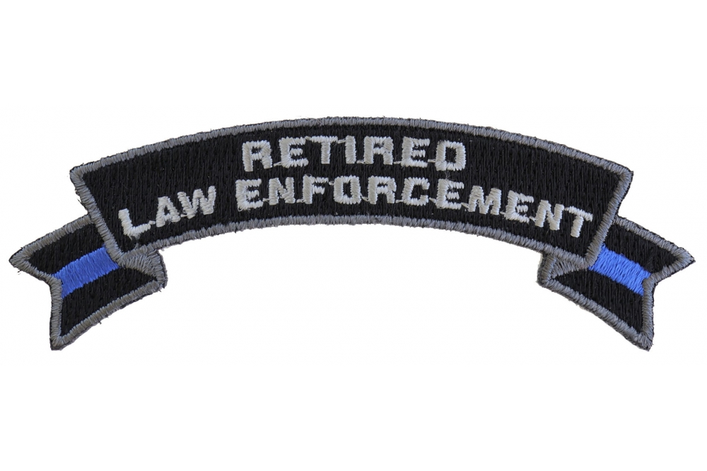 Retired Law Enforcement Rocker Patch by Ivamis Patches