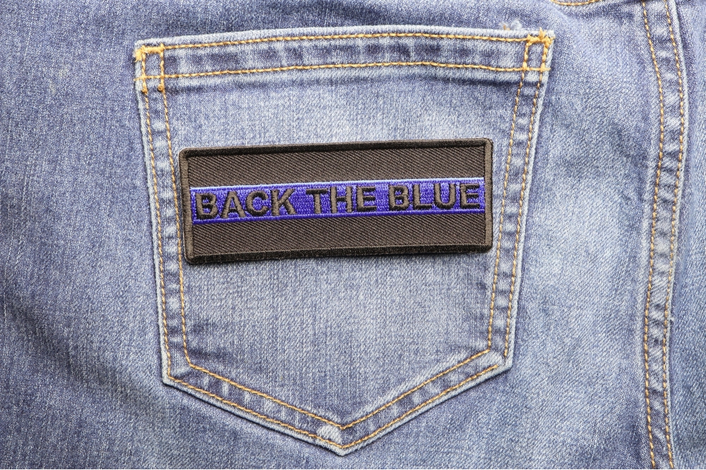 Black The Blue Police Patch by Ivamis Patches