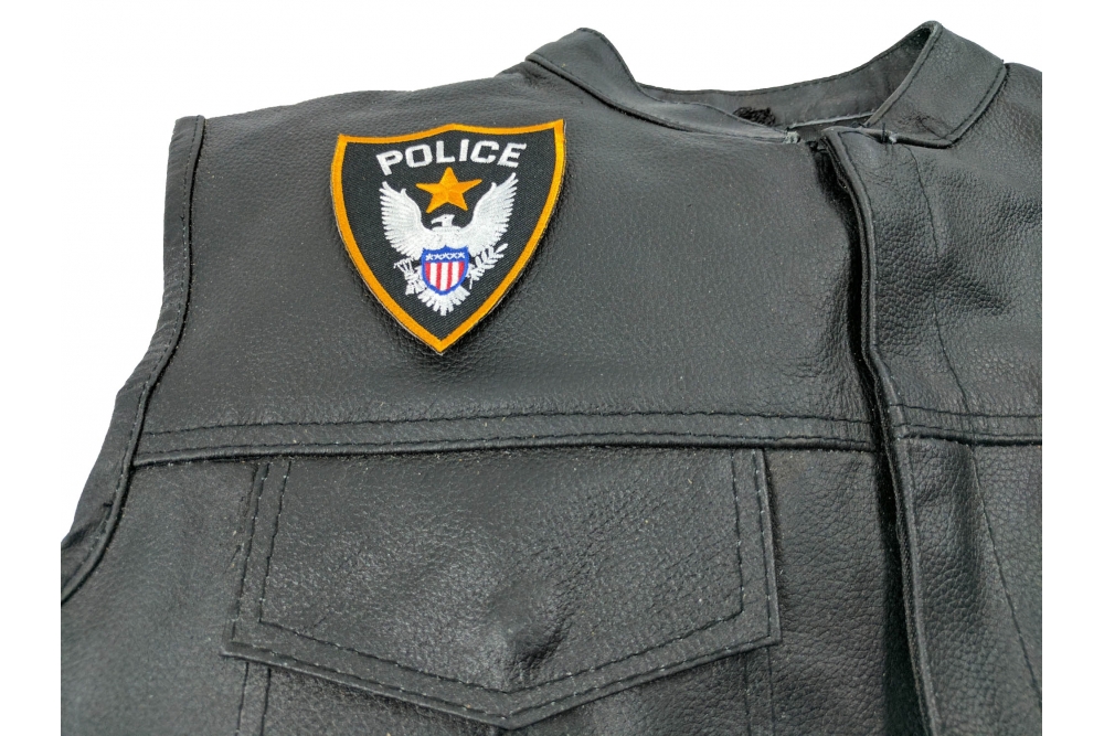 Police Patch - Embroidered Shield | Embroidered Patches by Ivamis Patches