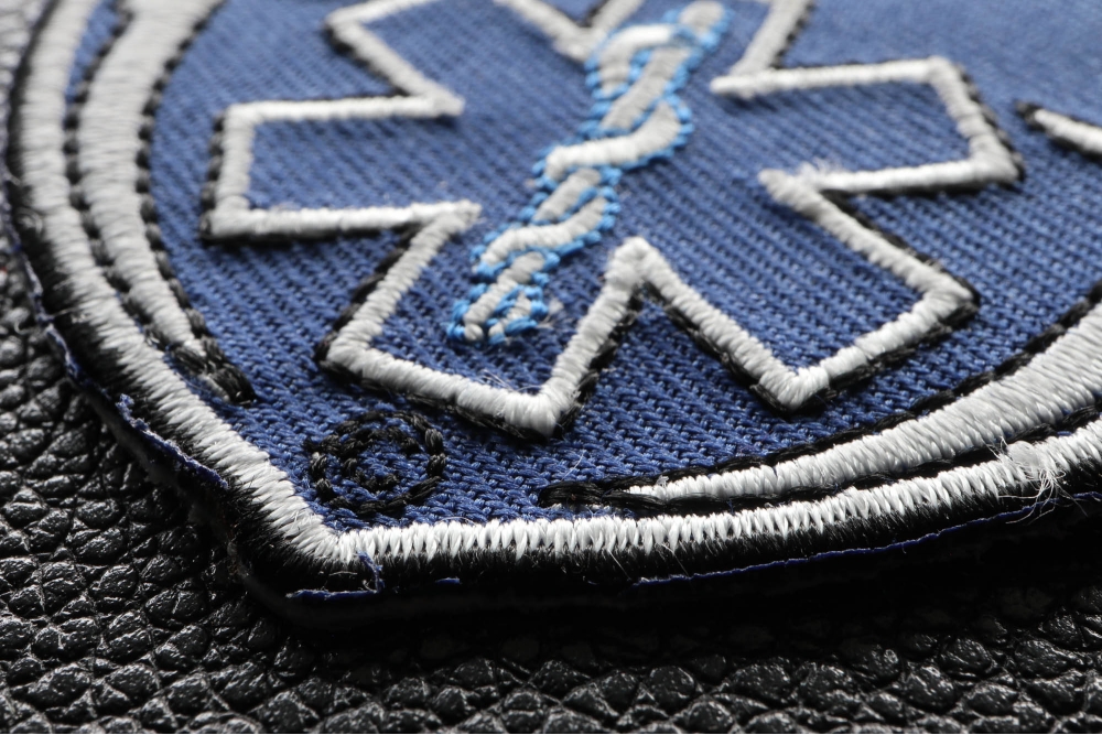 Iron On EMT Shield Patch | Embroidered Patches by Ivamis Patches