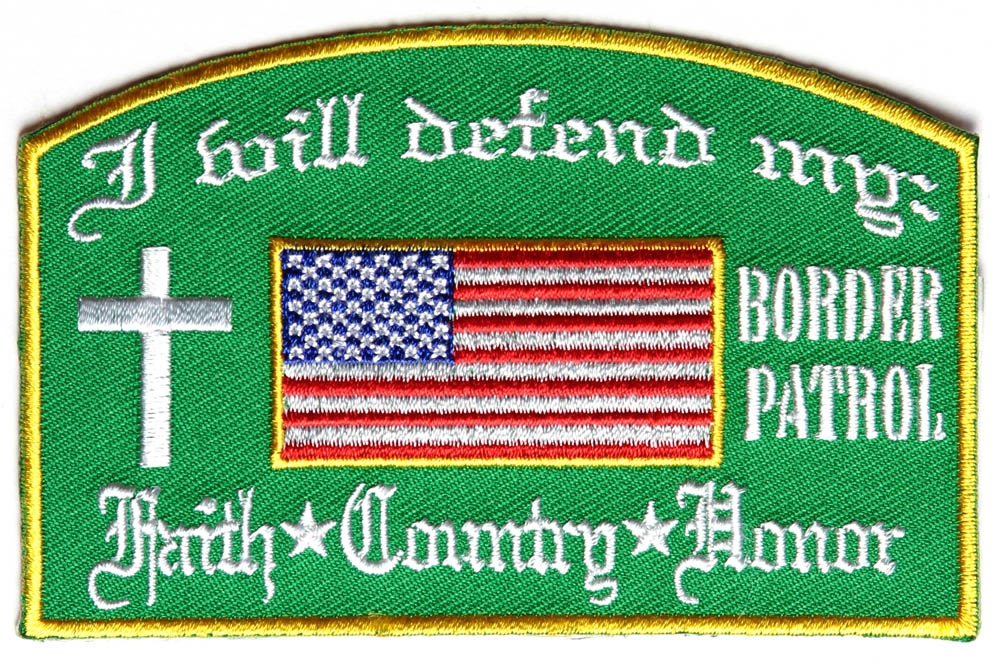Will Defend Border Patrol Patch | Embroidered Patches by Ivamis Patches