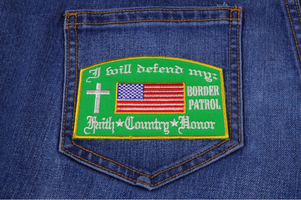 Will Defend Border Patrol Patch | Embroidered Patches by Ivamis Patches
