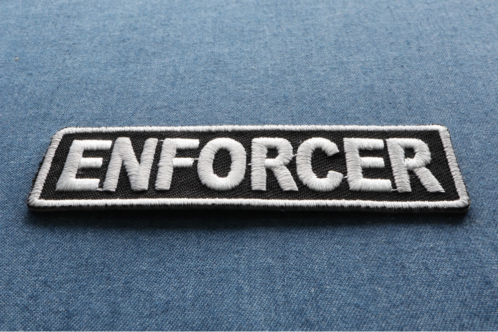 Enforcer Patch, Motorcycle Club Patches for Bikers by Ivamis Patches
