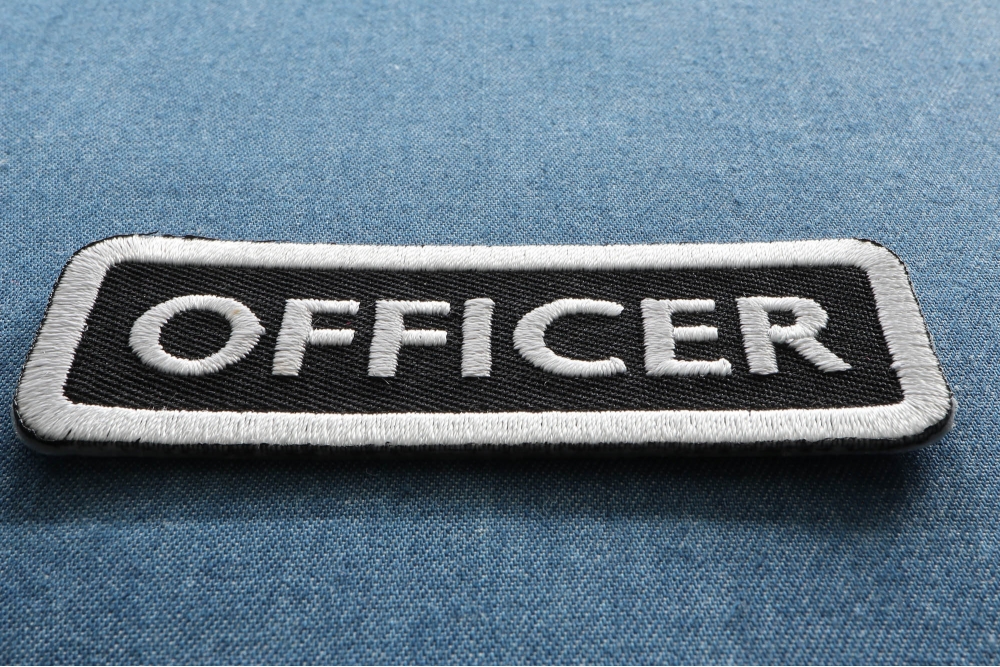 Officer Patch White | US Army Military Veteran Patches by Ivamis Patches