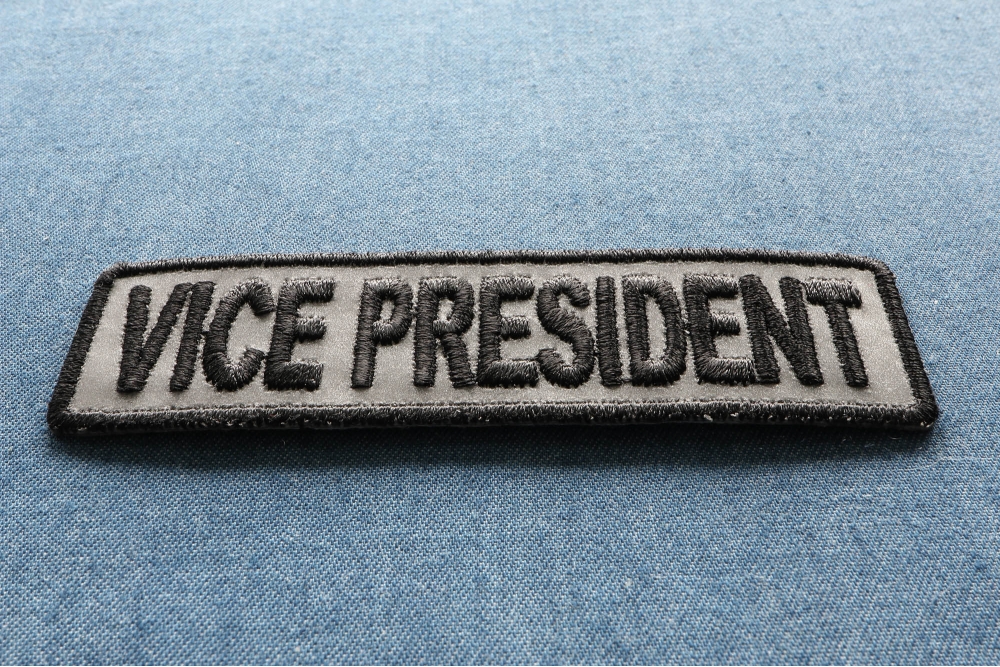 Vice President Patch Reflective - Iron On Club Patch | Embroidered ...