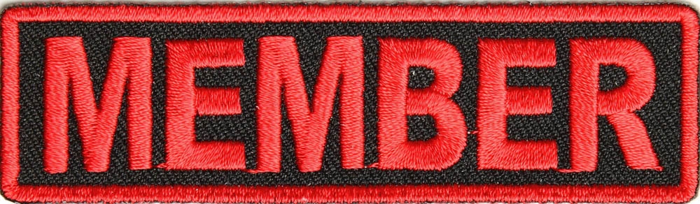 Member Patch Red