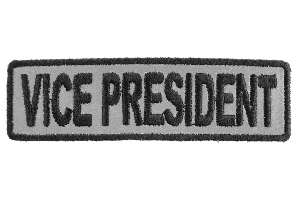 Vice President Patch Reflective - Iron On Club Patch | Embroidered ...