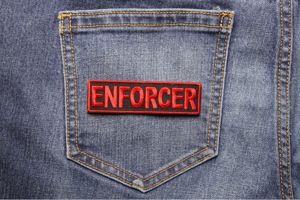 Enforcer Patch, Motorcycle Club Patches for Bikers by Ivamis Patches