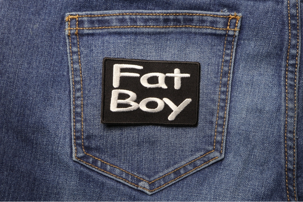 Fat Boy Patch, Biker Sayings by Ivamis Patches