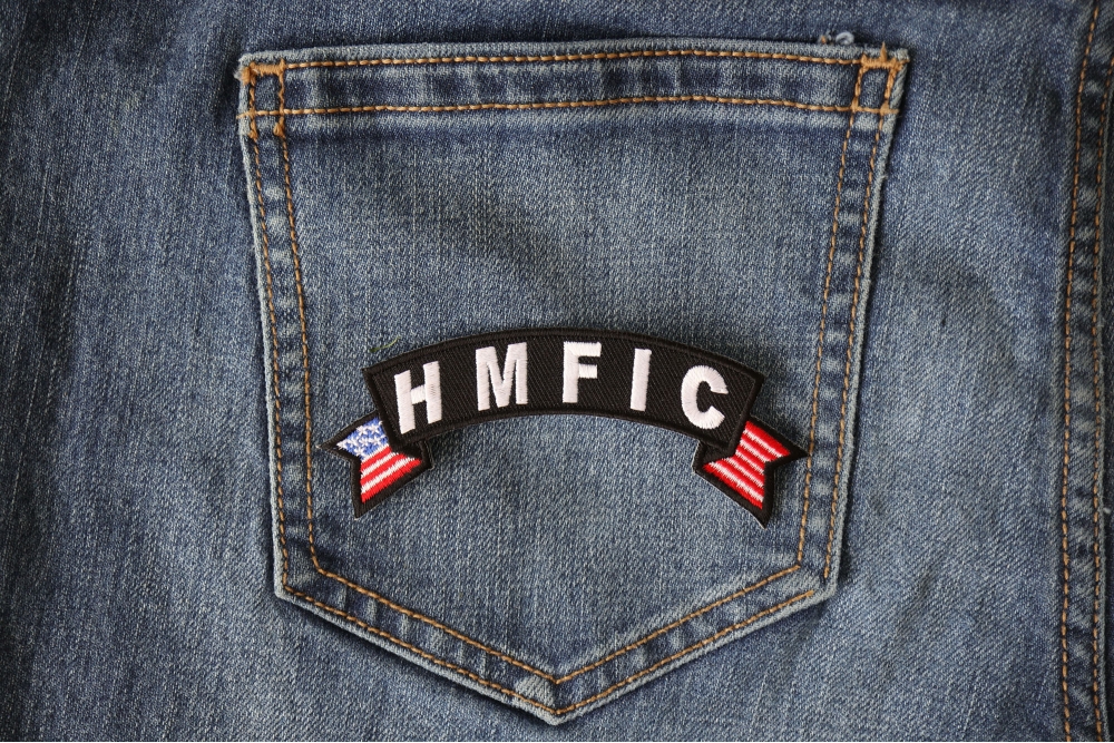 HMFIC Small Flag Rocker Patch by Ivamis Patches