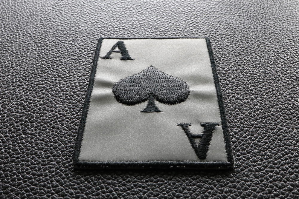 Reflective Ace Of Spades Patch | US Military Veteran Patches by Ivamis ...