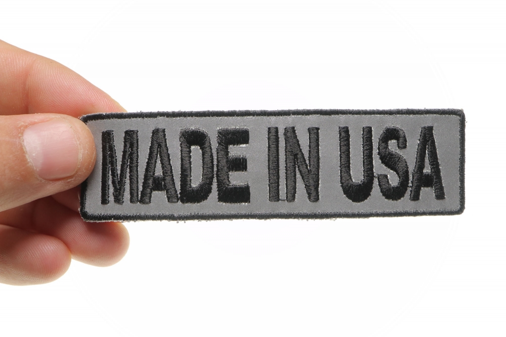 Made In USA Small Reflective Patch | Embroidered Patches by Ivamis Patches