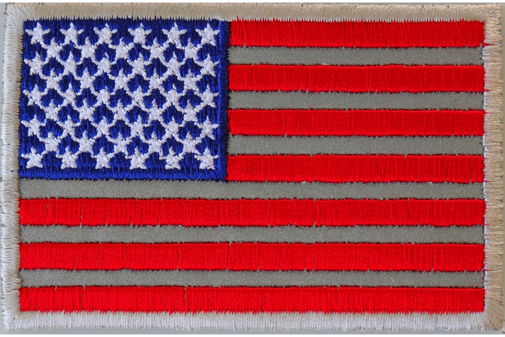 American Flag Reflective Patch | Embroidered Patches by Ivamis Patches