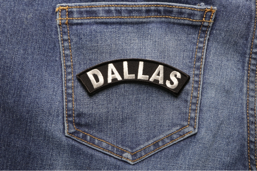 Dallas Patch shown on jeans