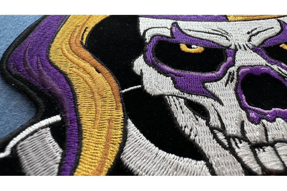 Jester Clown Skull Patch, Large Skull Patches by Ivamis Patches