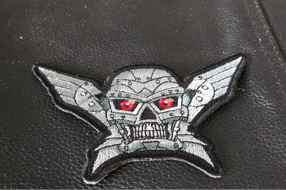 Robot Skull Small Patch by Ivamis Patches