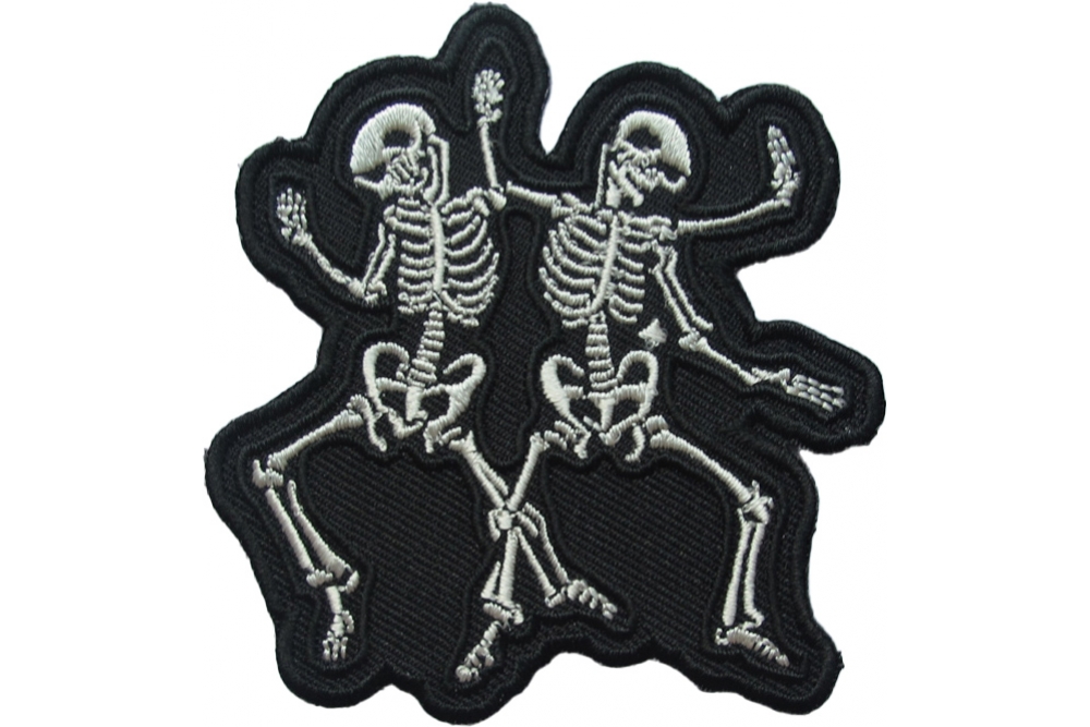 Dancing Skeletons Patch Embroidered by Ivamis Patches