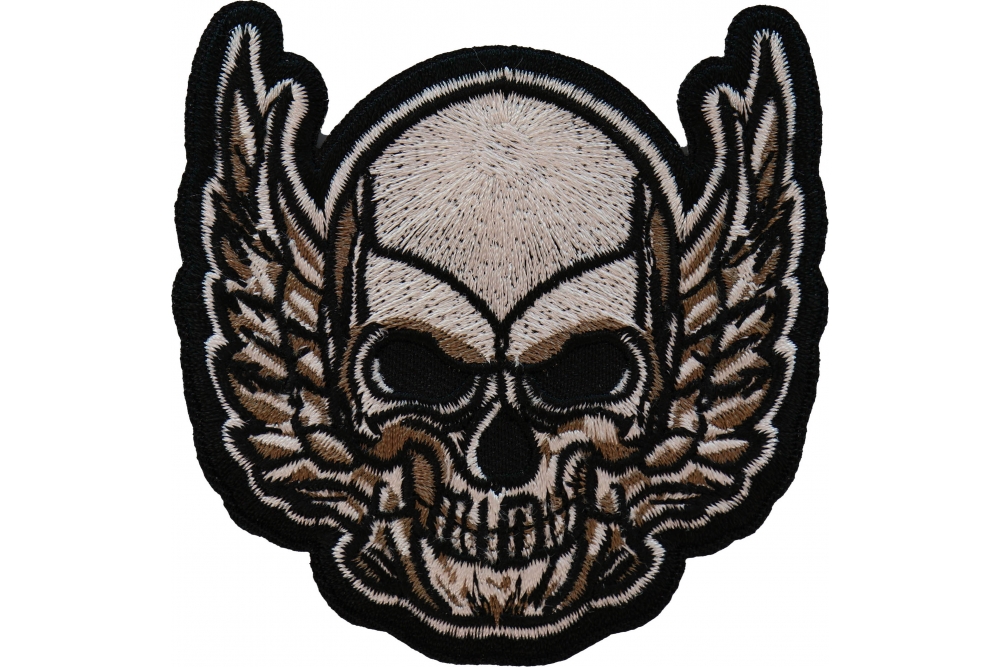 Rising Wing Skull Patch, Biker Skull Patches by Ivamis Patches