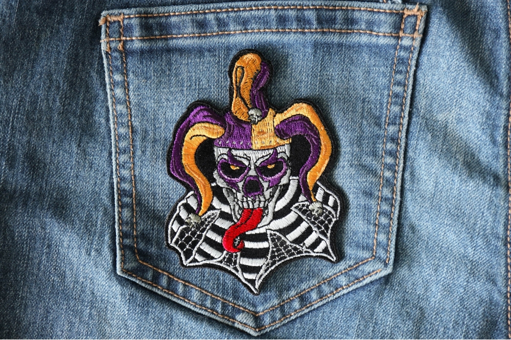 Clown Patch for Sewing or Ironing on to Clothes by Ivamis Patches