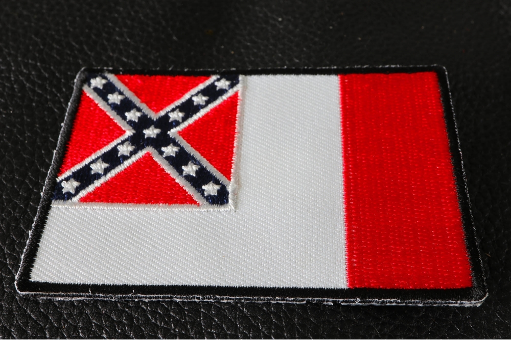 Historical Blood Stained Banner Flag Iron on Patch by Ivamis Patches
