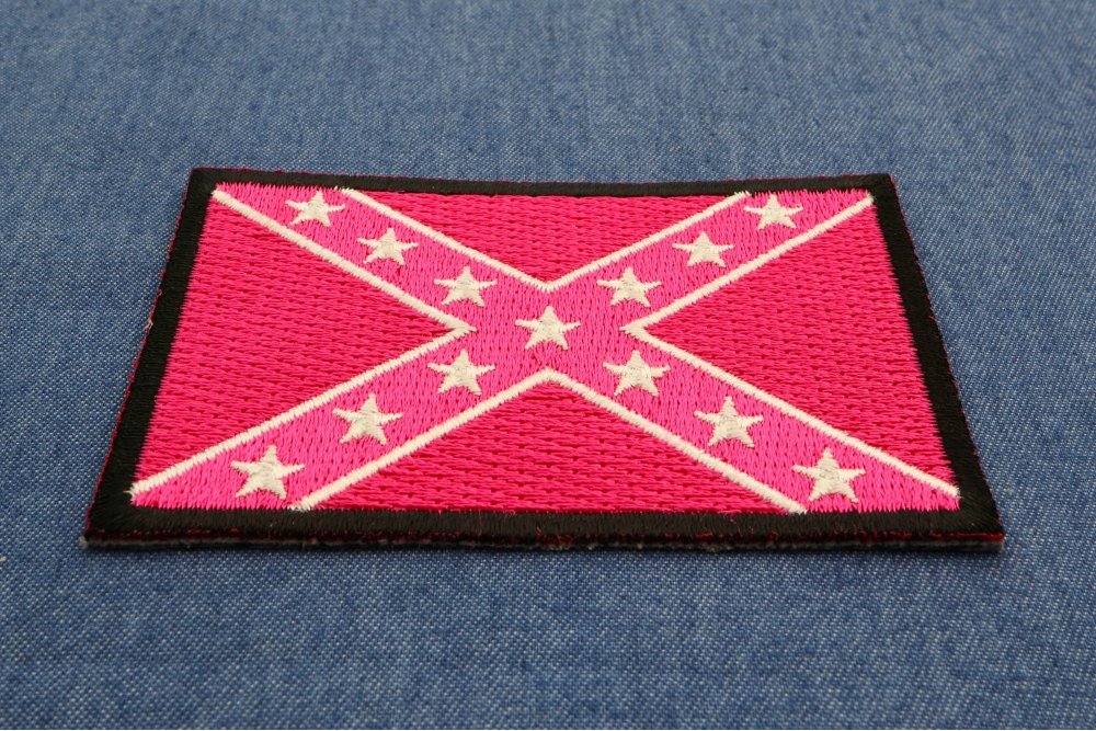 Pink Camo Rebel Flag