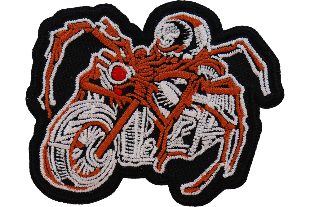 Spider Motorcycle Patch Embroidered by Ivamis Patches
