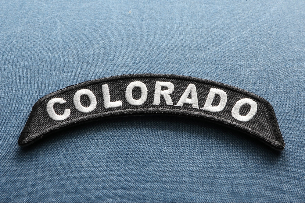 Colorado State Embroidered Small Iron On Rocker Patch by Ivamis Patches