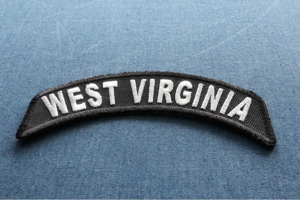 West Virginia State Embroidered Small Iron On Rocker Patch by Ivamis ...