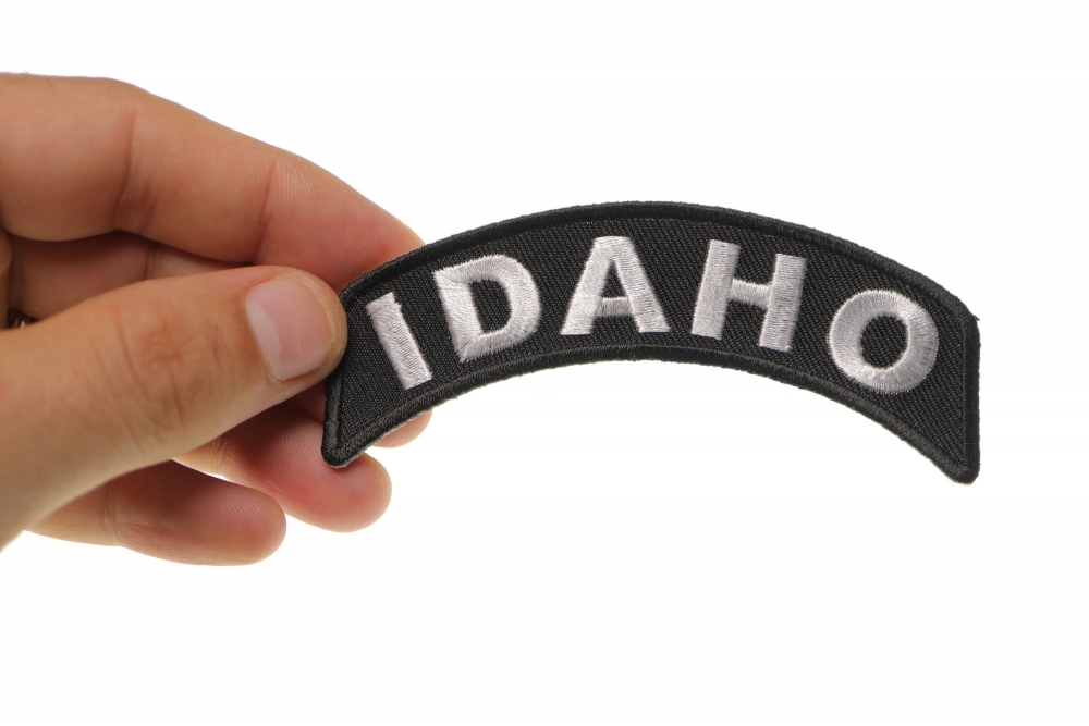 Idaho State Embroidered Small Iron On Rocker Patch by Ivamis Patches