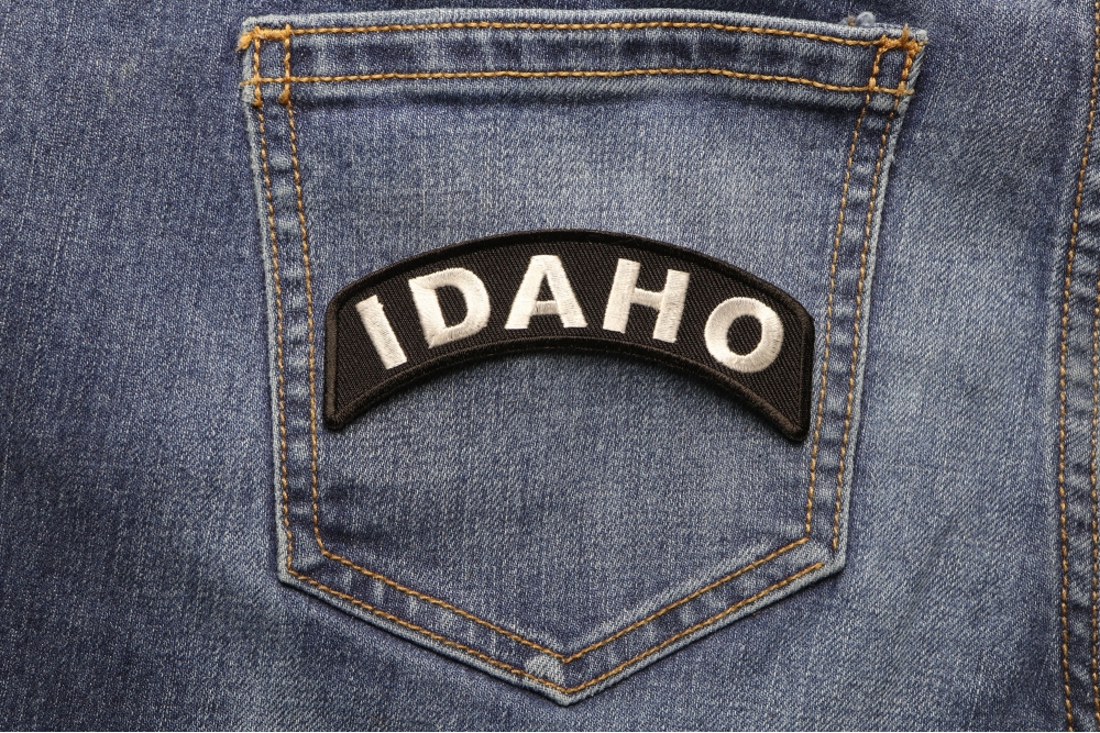 Idaho State Embroidered Small Iron On Rocker Patch by Ivamis Patches