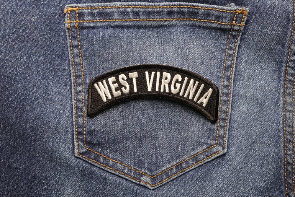 West Virginia State Embroidered Small Iron On Rocker Patch by Ivamis ...