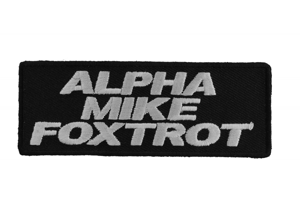 Alpha Mike Foxtrot Patch Adios My Friend