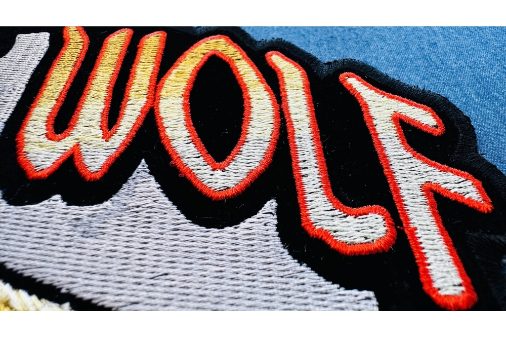 Howling at the Moon Lone Wolf Patch, Large Biker Back Patches for Leather Vests by Ivamis Patches