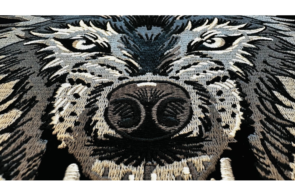 Wolf Patch, Large Animal Patches for Jackets by Ivamis Patches